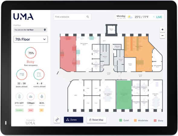 UMA Office Map Display